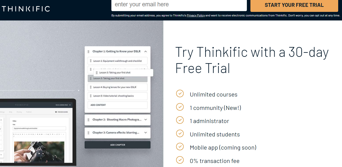 Thinkific Free Trial December 2025 (TRY For 30 Days!)