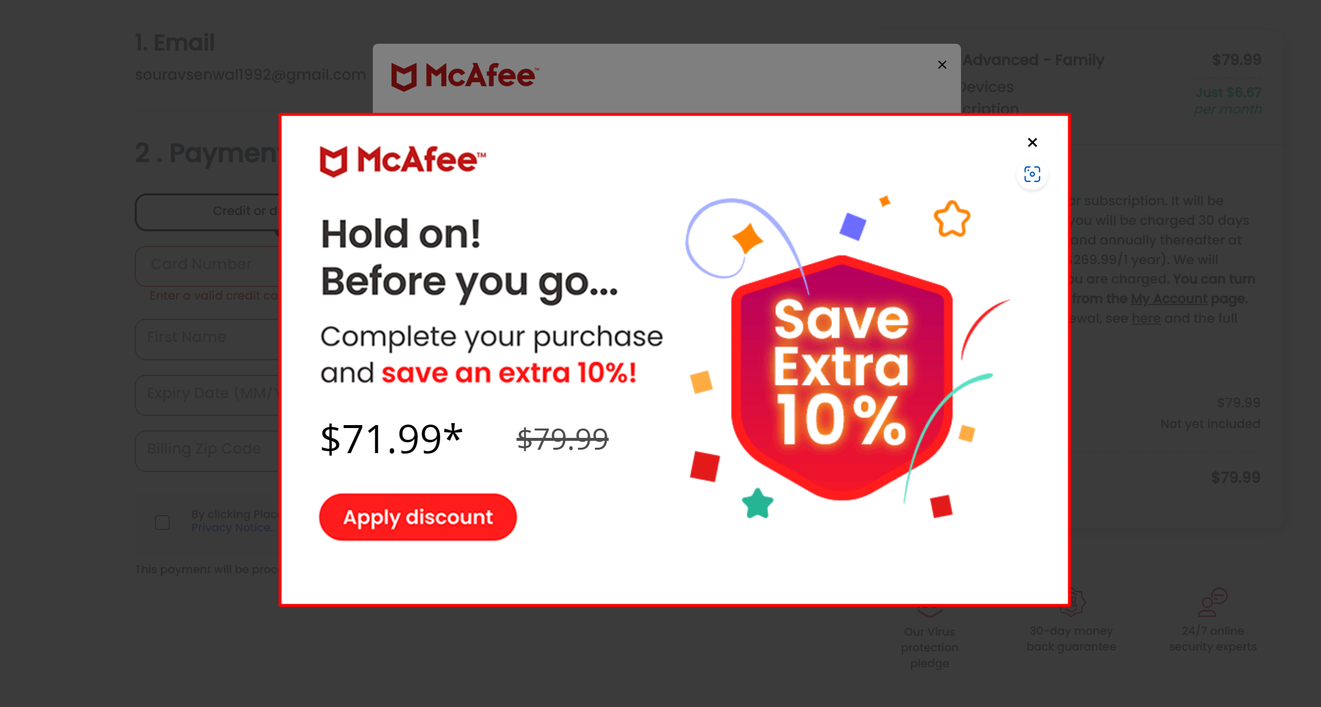 McAfee Antivirus Coupon Code 2025: Get Upto 70% Off