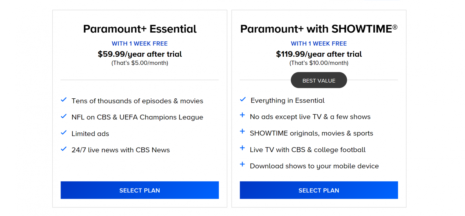 Paramount Plus Black Friday & Cyber Monday 2025: Upto 70% Off