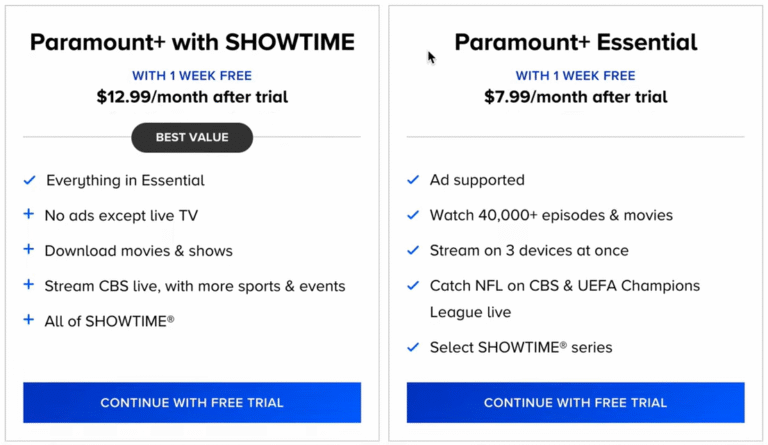 Prueba gratuita de Paramount Plus: ¡obtén 7 días de acceso completo!